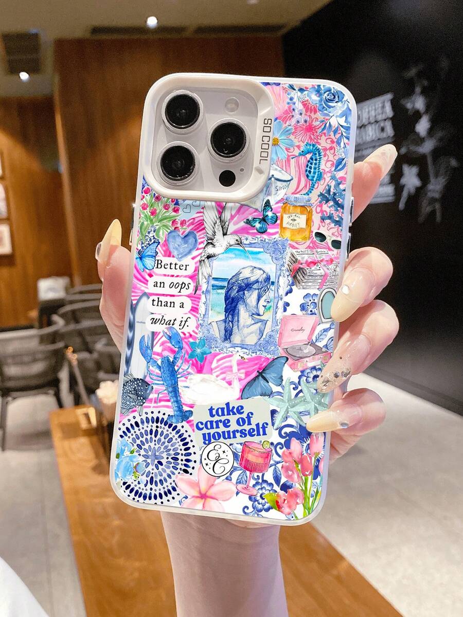 Fashionable Stamp Portrait Travel Element Pattern Luxury Gradient ...