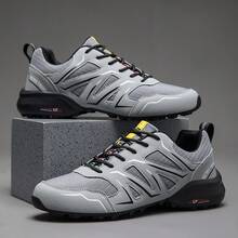Men's Fashionable Mesh Patchwork Lace-Up Low-Top Comfortable Casual ...