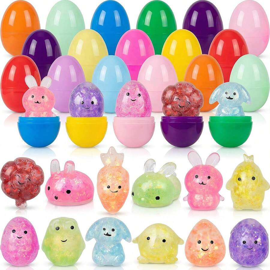 12 Pack Easter Stress Balls Toys Squishy Squeeze Toy With 12 Pcs ...
