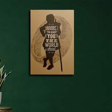 1pc Inspirational Quote Canvas Wall Art - 'Home Is Where You Are Now ...