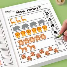 1 Pc Number Fill-In Book, Logic Thinking Training, Preschool Early ...