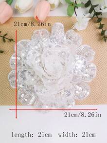 12ชิ้น/แพ็ค, ลูกปัดดอกกุหลาบคริสตัลปัก 3 มิติ 6 ชั้นทำมือใหม่, คละสี ...