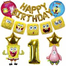 SpongeBob SquarePants 13pcs Digital Birthday Party Backdrop Foil ...