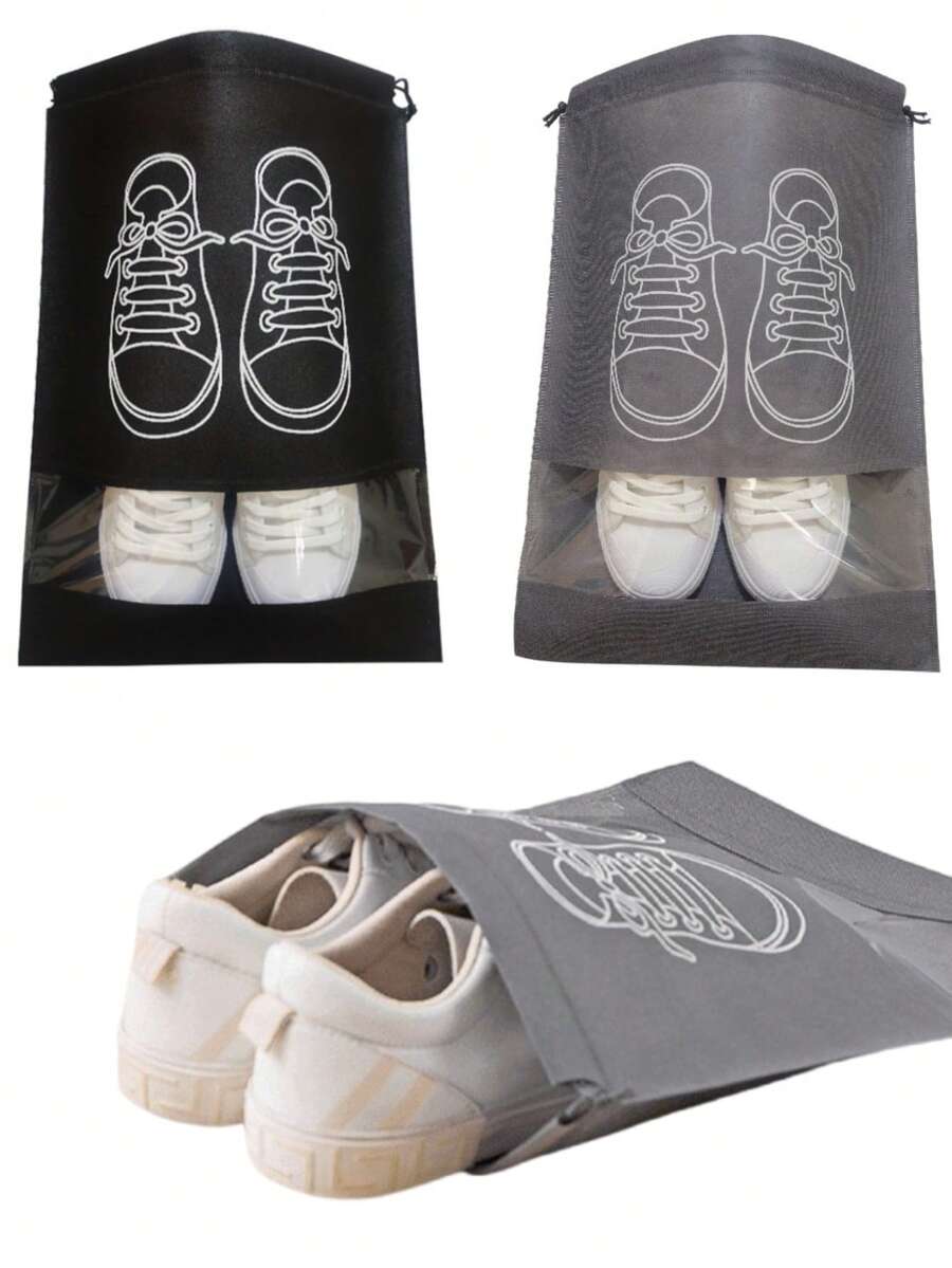 Portable Shoe Bag, Shoe Dust Cover, Travel Shoe Bag, Dust-Proof Shoe ...