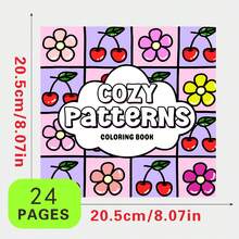 1 Comfortable Pattern Coloring Book 24 Sheets (120gsm Thickened Paper ...