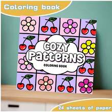 1 Comfortable Pattern Coloring Book 24 Sheets (120gsm Thickened Paper ...