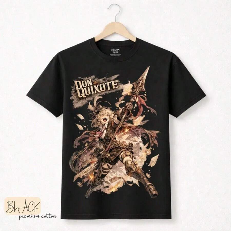 Retro Fanart Of Don Quixote Limbus Company Shirt, Limbus Company Merch ...