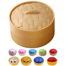 Glitter Dumpling Squishy - 2026 New Rainbow Mystery Dumpling Squishy ...