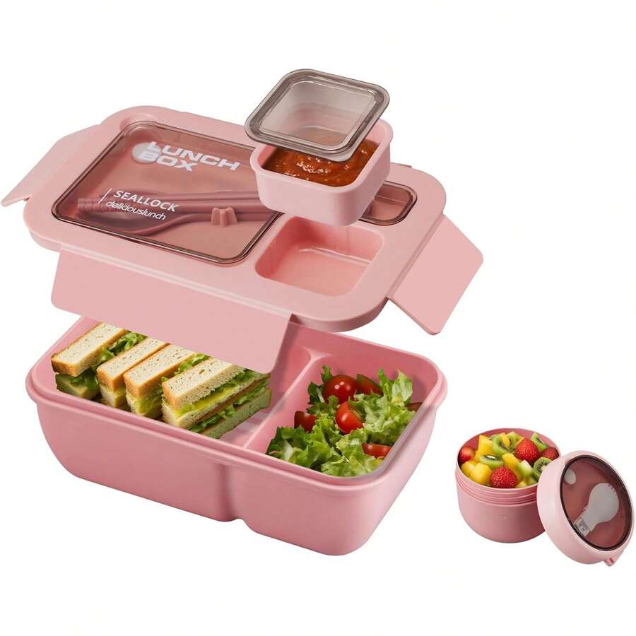 850ml Adult Bento Lunch Box, Leak-Proof Lunch Container, And No ...
