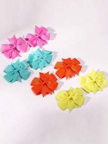 10/30pcs Random Color Retro French Bowknot Hair Clips, Elegant Metal ...