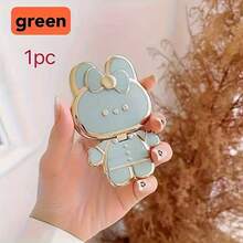 New Rabbit Shaped Phone Holder With Makeup Mirror, Suitable For IPhone ...