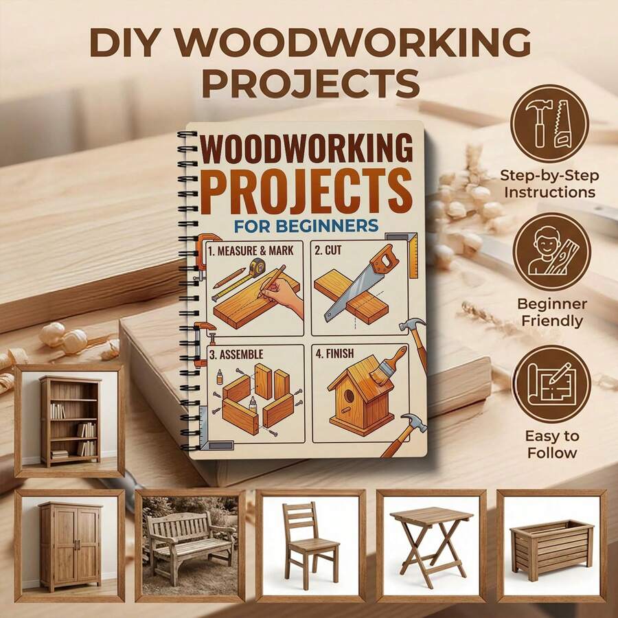 DIY Woodworking Project Plan For Beginners, Providing Step-By-Step DIY ...