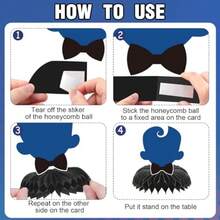 Boss Birthday Party Decorations - 9 Pcs Blue Happy Bosses Table Topper ...