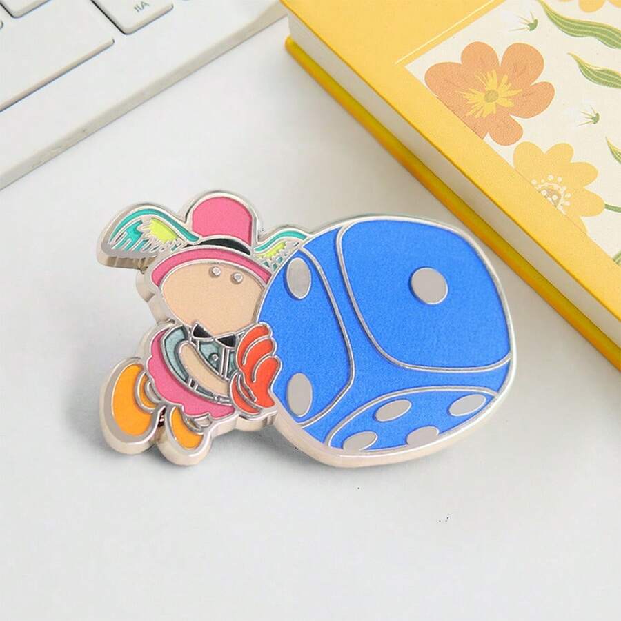 Angel's Dice Enamel Pin Yu-Gi-Oh Card Brooch Cute And Fun Bag And ...