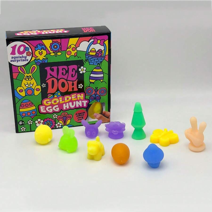 NeeDoh Squishy Surprise Box - Classroom Reward For Students, Easter Toy ...
