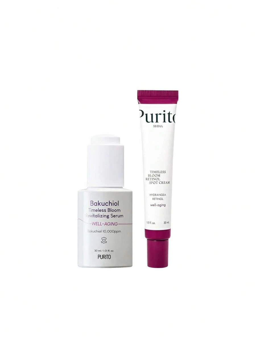 Purito [Bundle] Timeless Bloom Bakuchiol Serum 30 Ml + Retinol Spot ...