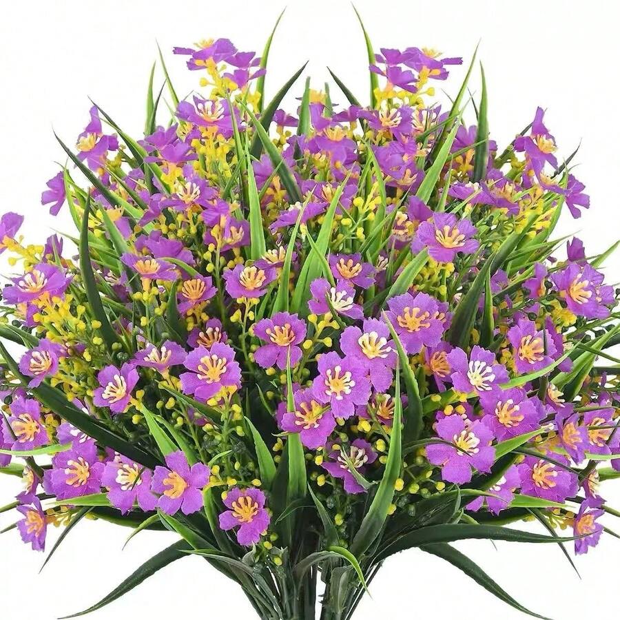 1pc Simulated 5 Bunches Spring Daisy Violet Flowers, Home Wedding Decor ...