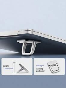 Aluminum Alloy Invisible Laptop Stand Bracket, Portable Mini Foldable ...