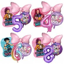 Themed Balloon Set, Includes Cartoon And Number Foil Balloons. High ...