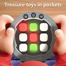3-In-A-Row Tic-Tac-Toe 1 Piece Handheld Tic-Tac-Toe Game, ABS Material ...