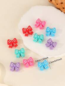 10pcs Cute Bow-Shaped Silicone Beads, Suitable For Handmade Pen ...