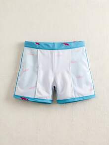 Men's Ocean Print Swim Trunks - Drawstring Beach & Surfing Shorts ...