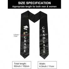 GraduatePro 8th Grade Graduation - 60 Inch Sash For Middle School ...
