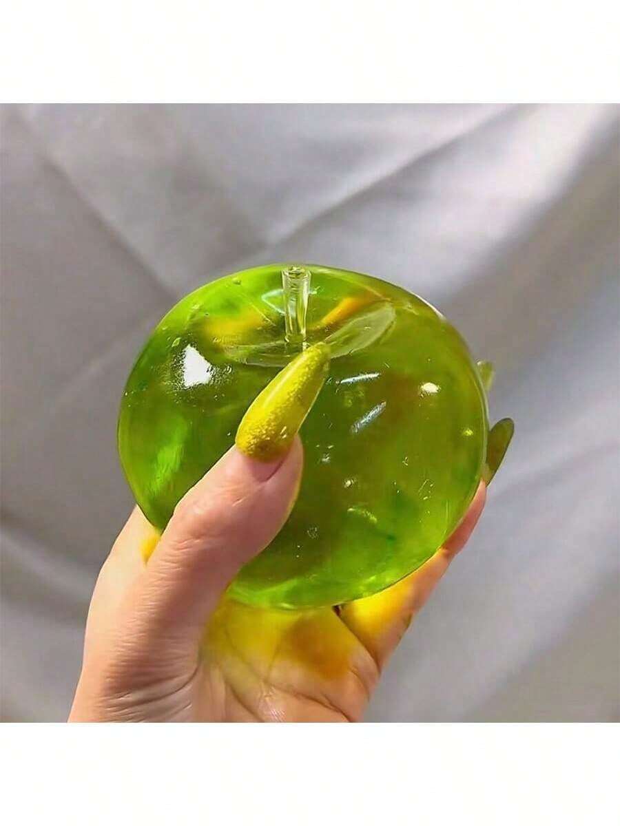 Green Apple Squeeze Stress Ball, Handmade Slow Rebound Squeeze Toy ...