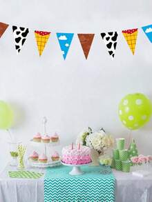 1/12/24pcs Cartoon Story Theme Birthday Party Decorations Toys, Cartoon ...