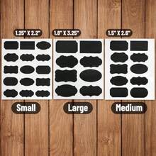 Chalkboard Labels 100pc Assorted Shapes 1 White Chalk Marker And Small ...