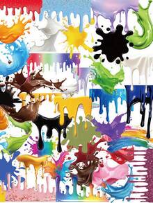 50pcs Transparent Aesthetic Stickers Scrapbook Stickers Colorful Water ...