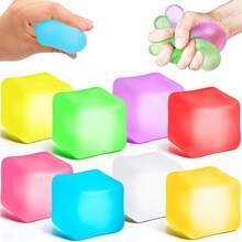 1/2/4pcs Sensory Squishy Stress Relief Ball Toys, Soft Slow Rising Cube ...