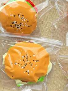 1pc Realistic Soft Hamburger Food Prop, Simulated Food Model, Soft ...