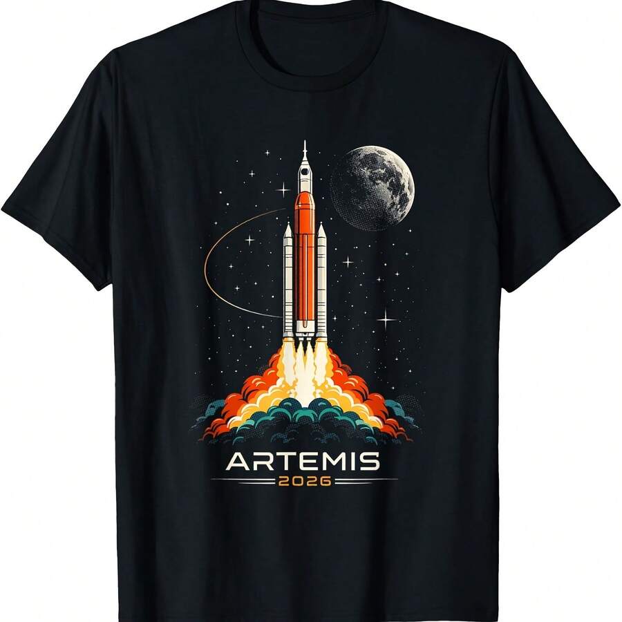 Artemis II Space Rocket Launch Mission To The Moon Artemis 2 T-Shirt ...