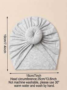 3pcs Newborn Leopard Print Turban Hats, Soft & Skin-Friendly Baby ...