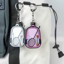 1pc New Cute Badminton Backpack Pendant With Bell, Badminton Accessory ...