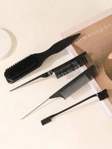 4/1 Men's Oily Beard Brush, Oily Comb And Comb, Straight Hair Brush ...