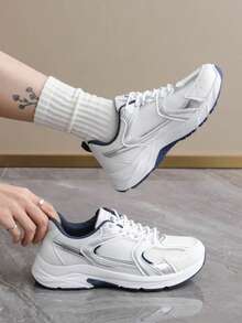 Women's New Casual Sneakers, Breathable Mesh Thick Sole Platform Shoes ...