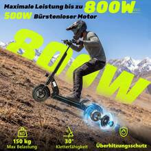 TODIMART D8 Electric Scooter For Adults With Turn Signals, 500W Motor ...