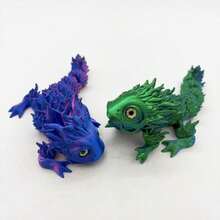 1pc Random Style 3D Printed Movable Forest Dragon Sculpture, High ...
