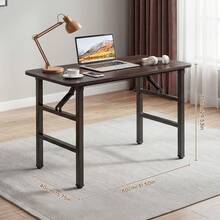 EZIFY 31.5 Inch Portable Foldable Desk, Sturdy Reinforced Steel Frame ...