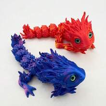 1pc Random Style 3D Printed Movable Forest Dragon Sculpture, High ...