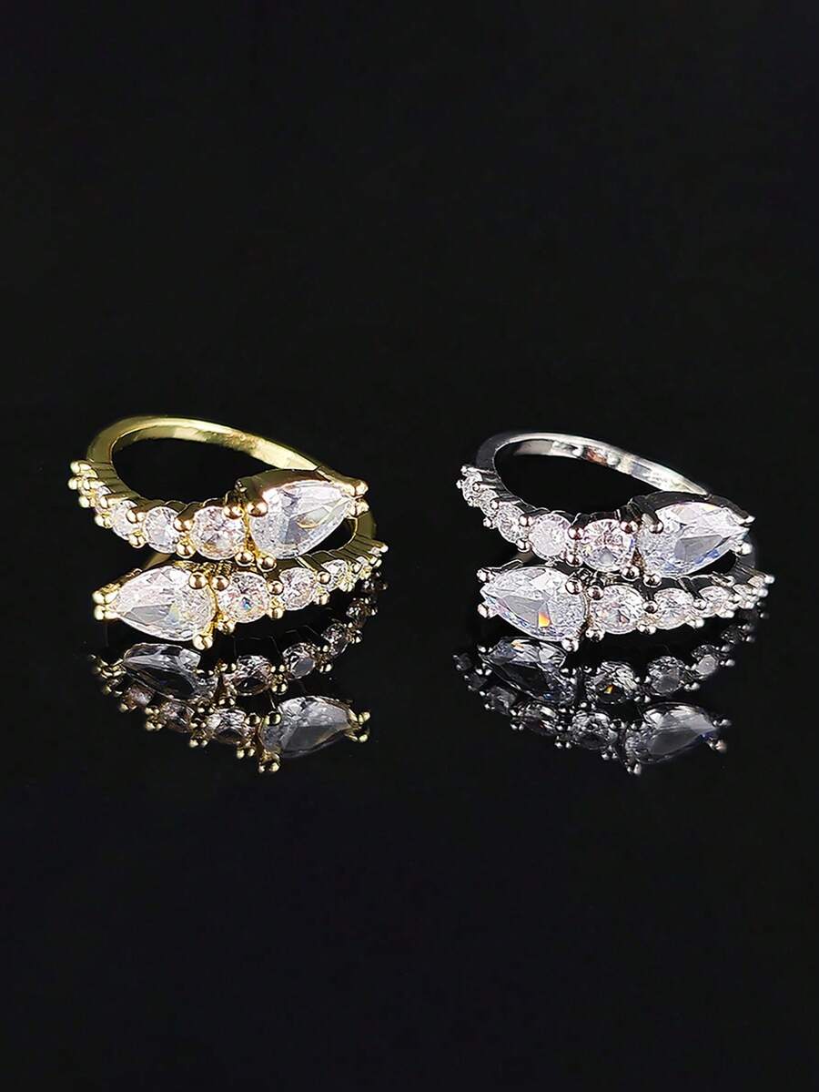 New Arrival Unique Design White Color Adjustable Fashion Ring For Women ...