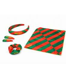 5pcs Portugal Flag Hair Accessory Set, Including Headband, Hair Ties ...