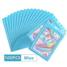 Holographic Self-Sealing Bags, Plastic Laser Rainbow Color Sealed Bags ...