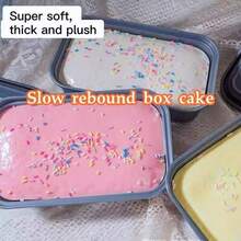 1pc Realistic Cake Box Squishy Toy, Suitable For Daily Office, Study Or ...