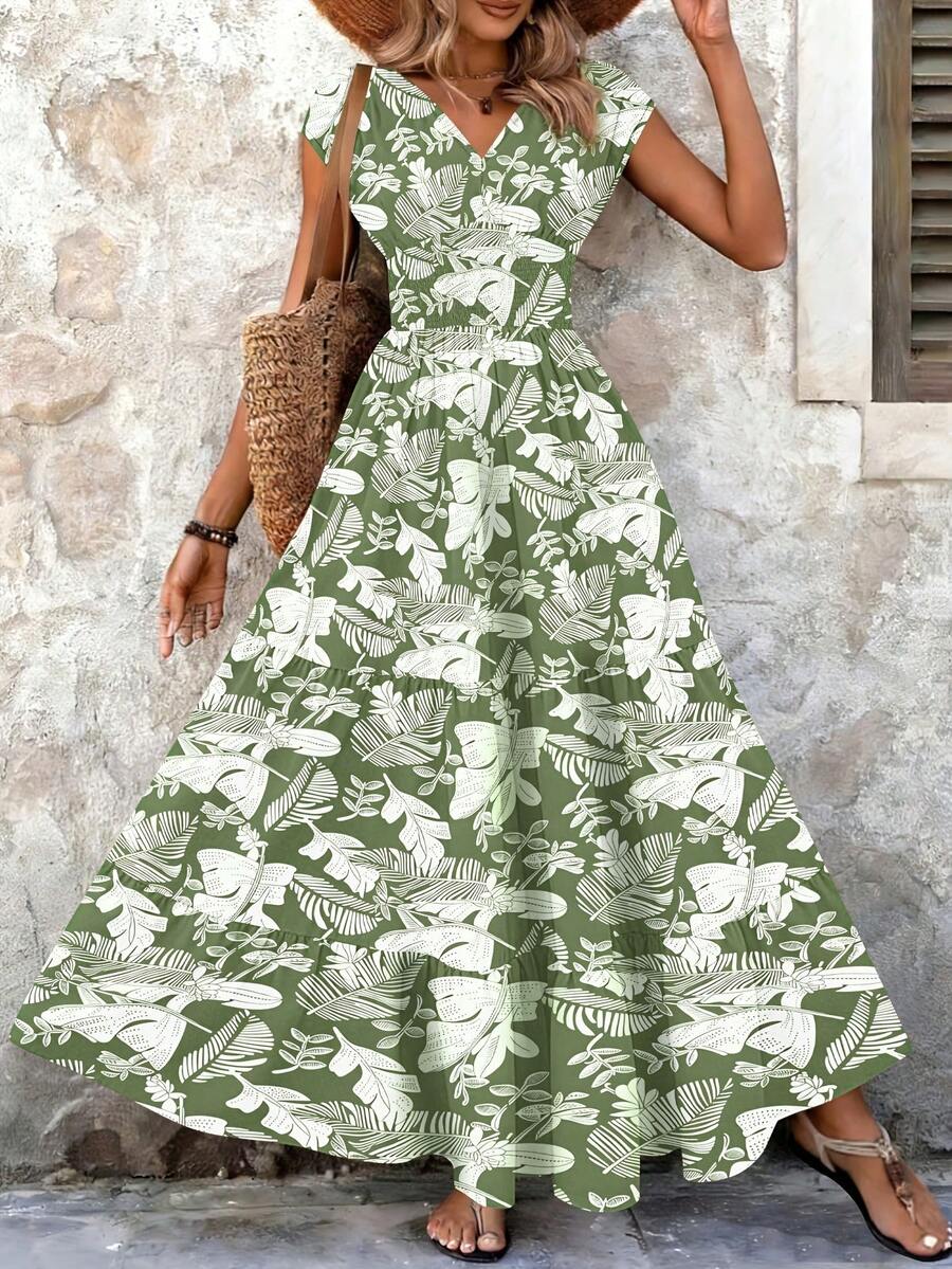 New Spring And Summer Women's Fashion Print Boho Dress | SHEIN ITALIA