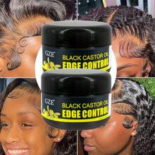 2 Packs GZE African Black Castor Extra Hold Braid, Loc, Twist Gel ...