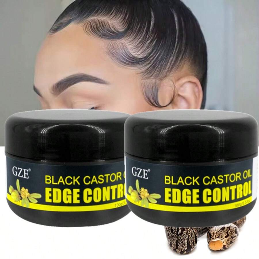 2 Packs GZE African Black Castor Extra Hold Braid, Loc, Twist Gel ...