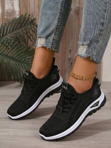 Breathable Mesh Sneakers For Men & Women, EVA Sole, Ankle Support, Lace ...